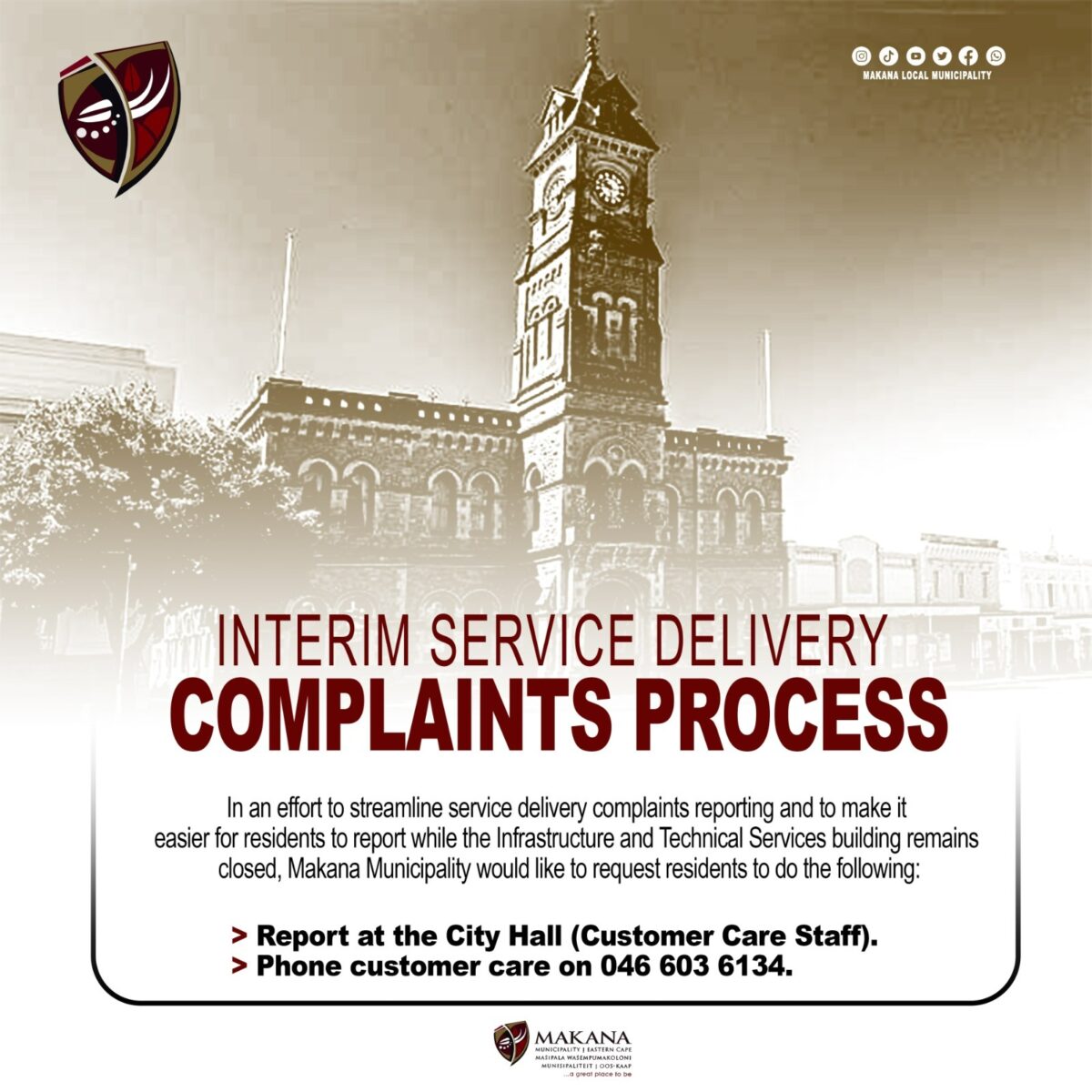 Customer Care & Service Delivery Complaints - Makana Website